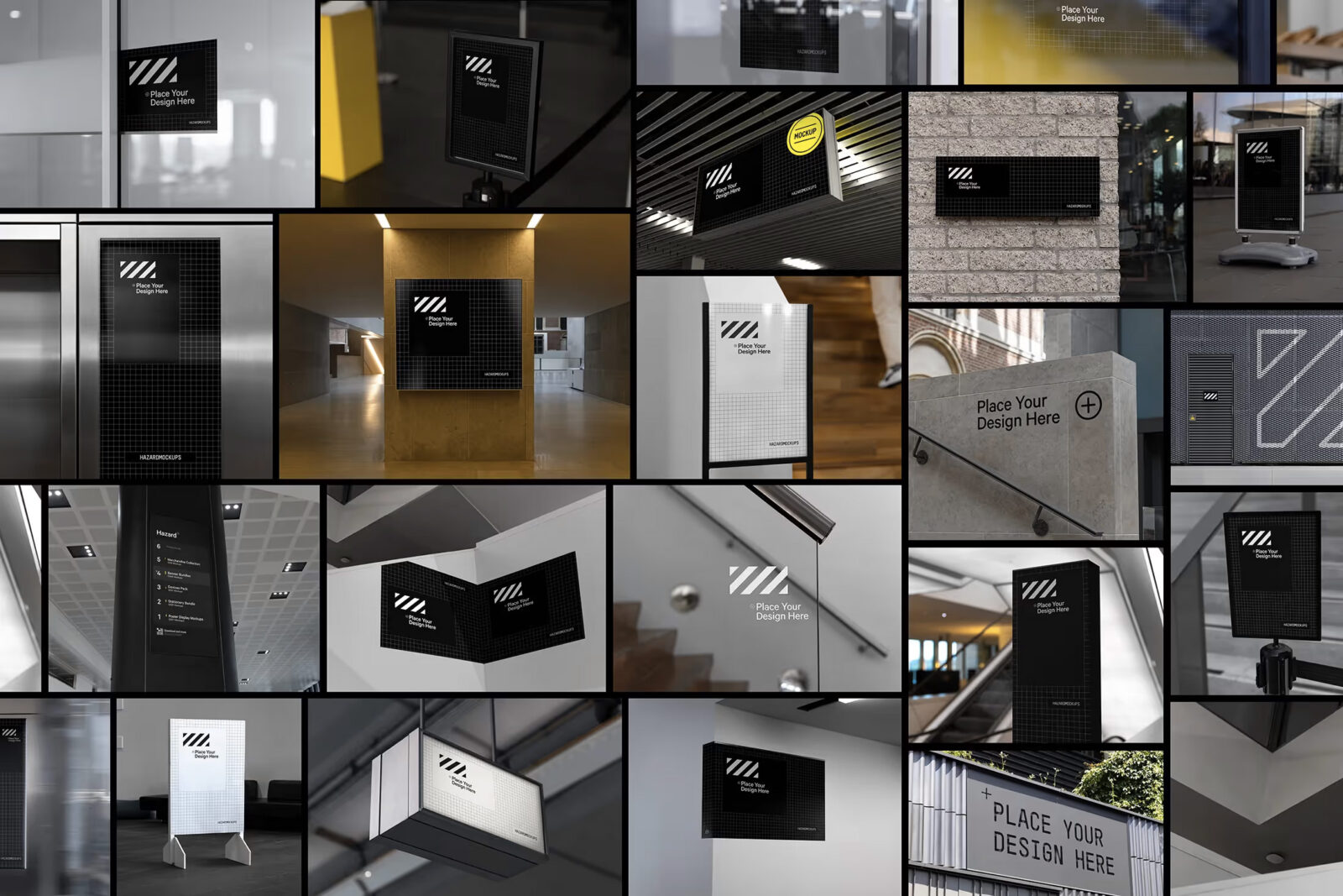 Office and Outdoor Signage Bundle Vol.02, Object Mockup | Supply.Family
