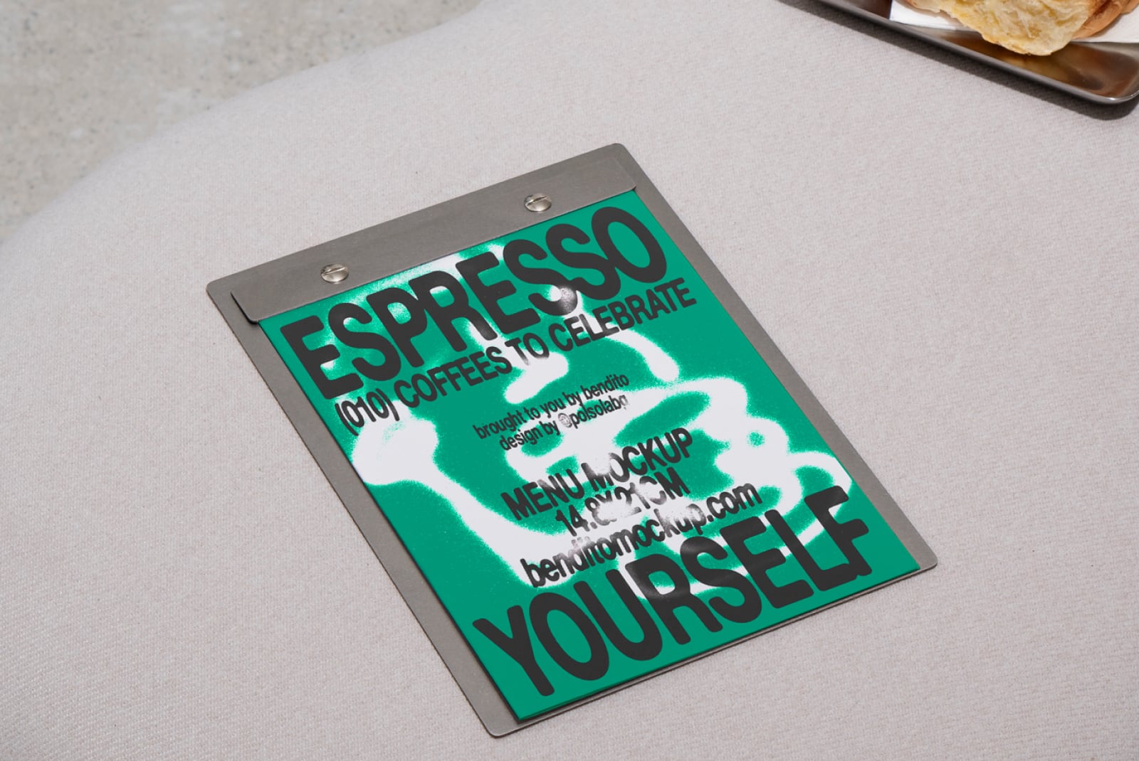 Menu EY Mockup, Print Mockup | Supply.Family