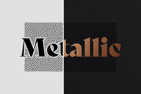 Metallic Foil Logo Effect, Photoshop Effect Graphic | Supply.Family