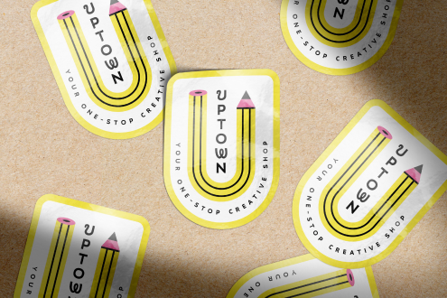 Custom Shape Sticker Mockup, Object Mockup | Supply.Family