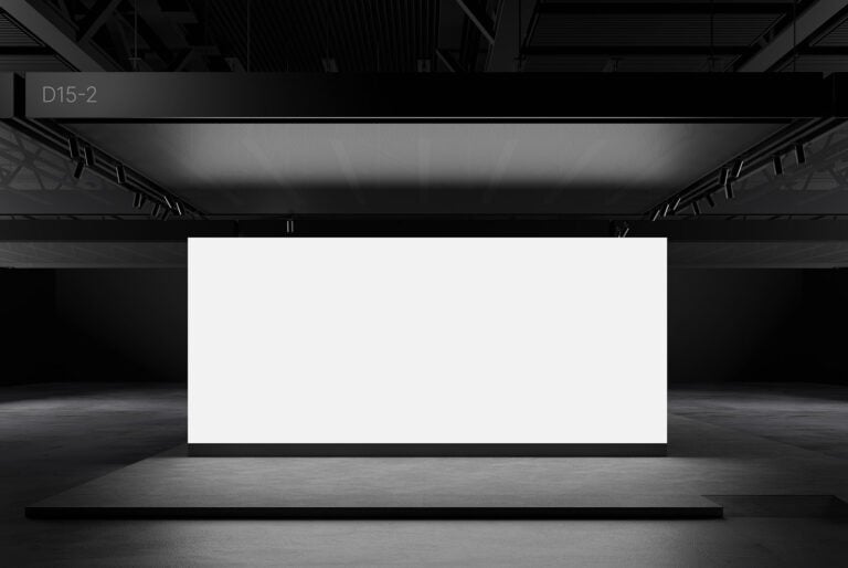 Conference Stage Mockup, Event Screen Mockup | Supply.Family