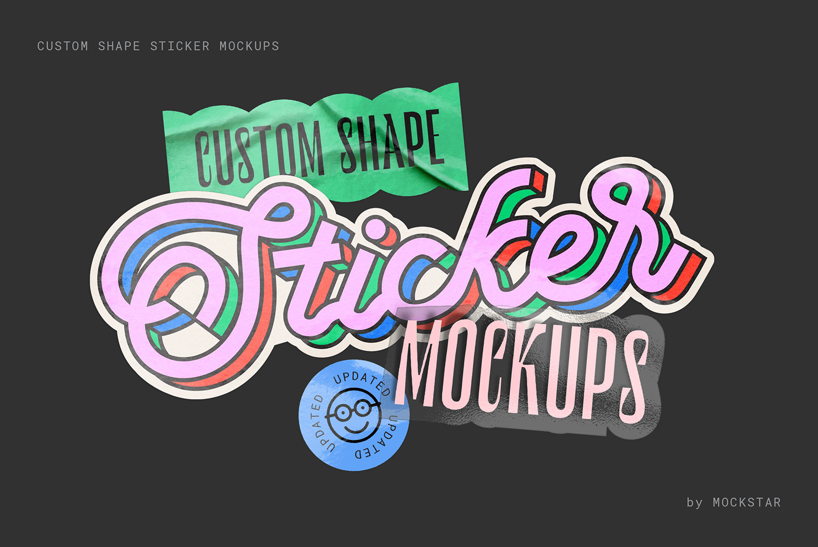 Sticker Mockup Combo Bundle, Bundle Mockup | Supply.Family