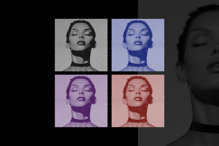 Circle Spin Halftone Photo Effect, Photoshop Effect Graphic | Supply.Family