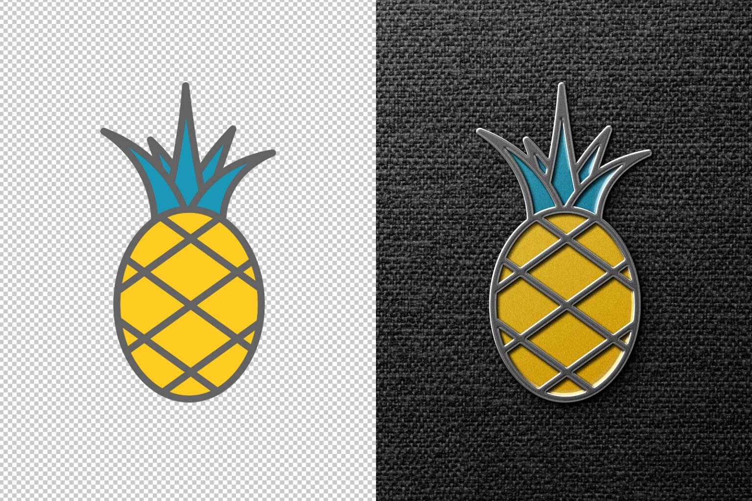 Vintage Enamel Pin Effect, Photoshop Effect Graphic | Supply.Family