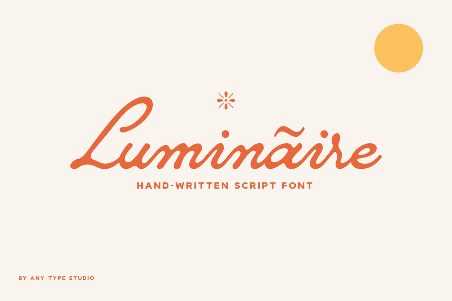 Luminaire, Handwritten Font | Supply.Family