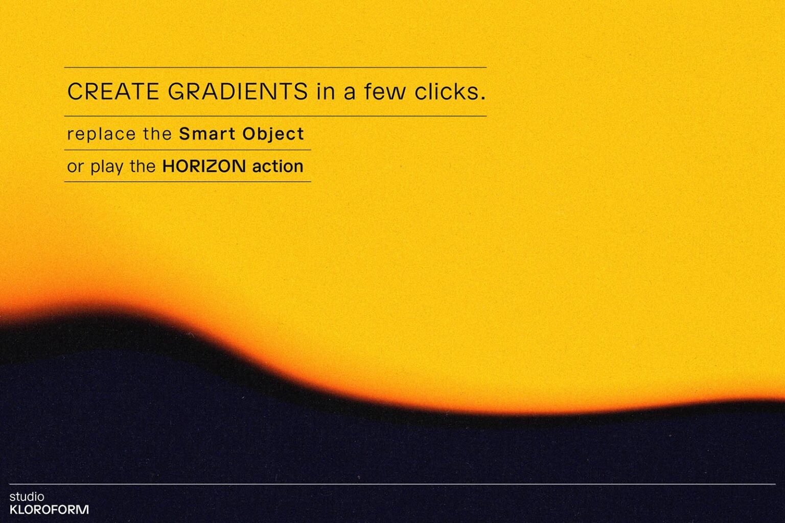 HORIZON Gradient Creator, Photoshop Effect Graphic | Supply.Family