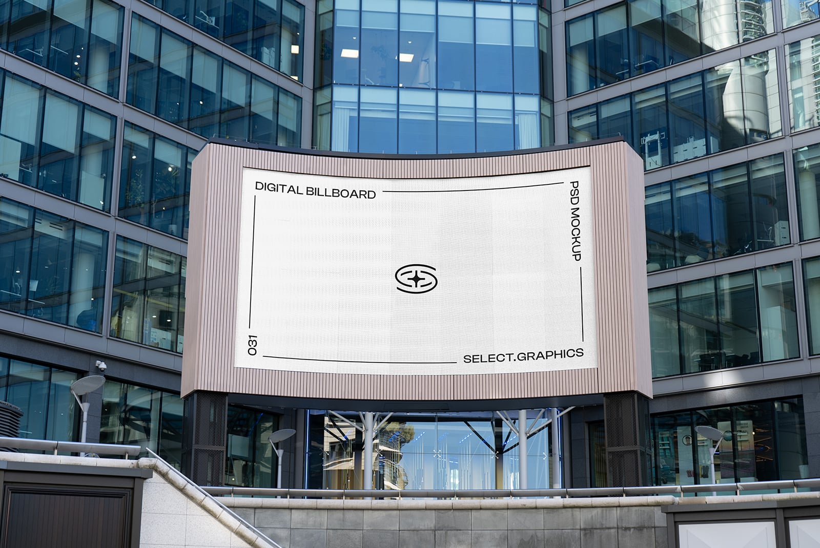 031 digital billboard™, Large Screen Mockup | Supply.Family