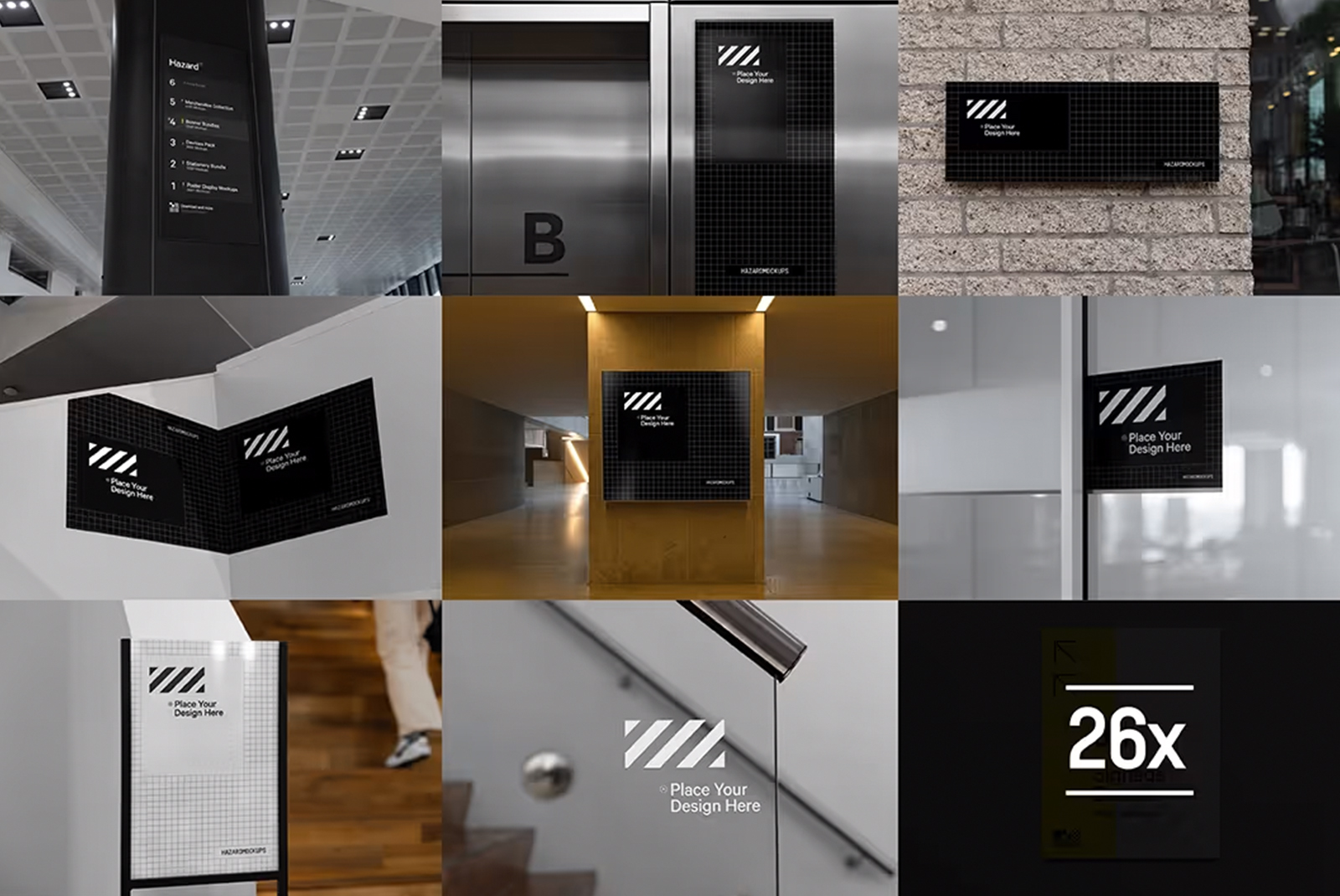 HM Signage Mockup Bundle, Bundle Mockup | Supply.Family