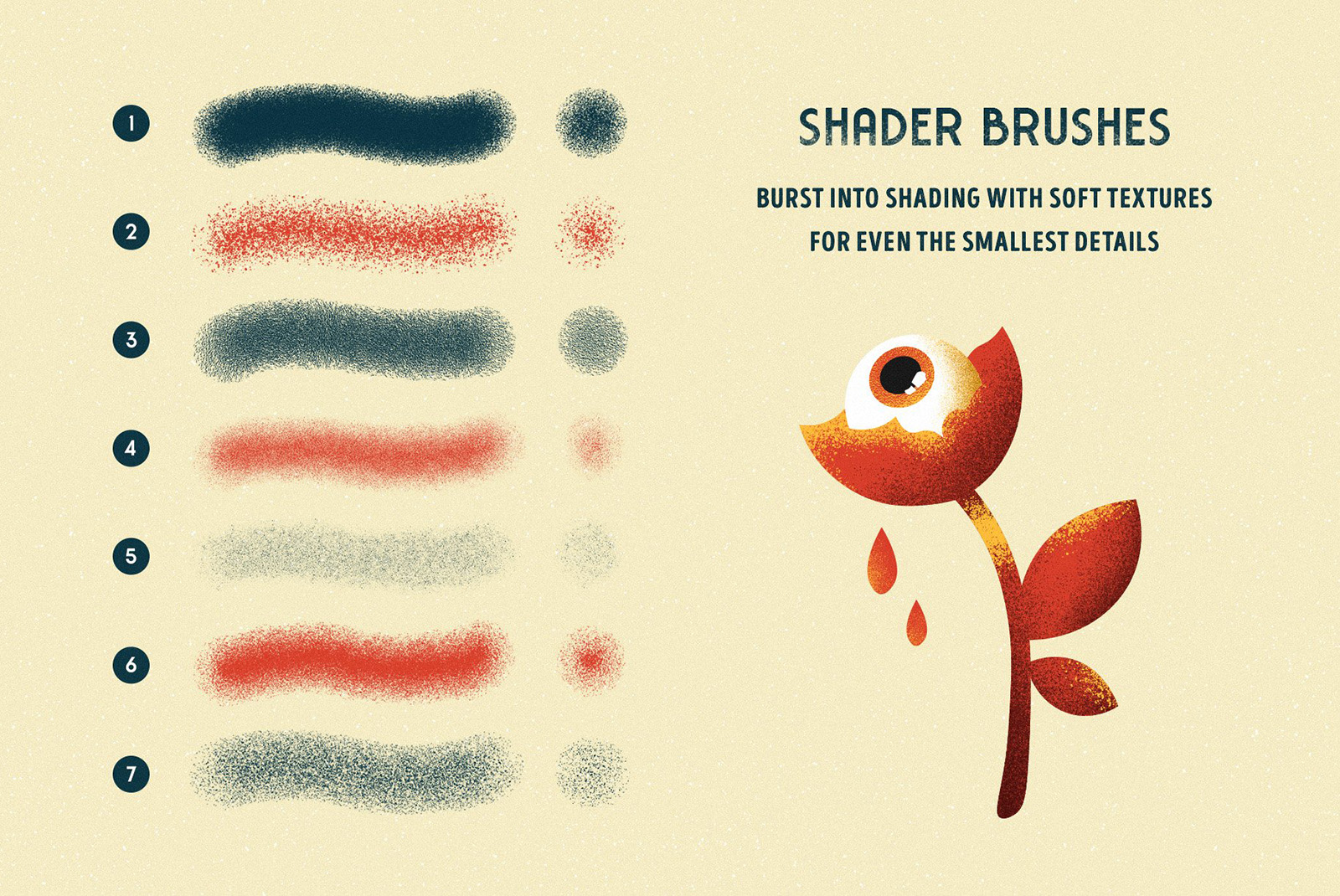 Shader Brushes for Procreate, Procreate Brush More | Supply.Family