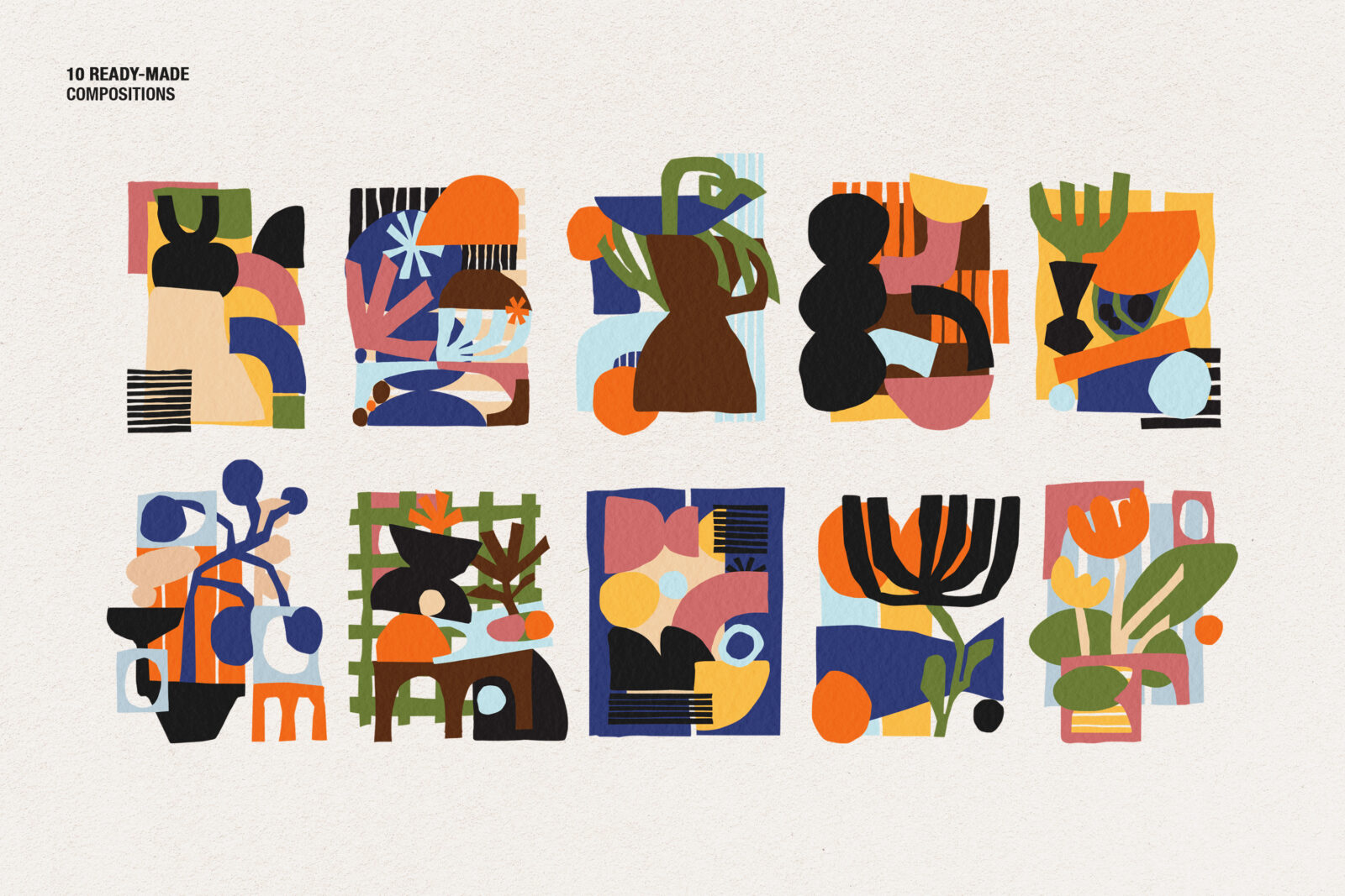 Paper Cut-Out Shapes Collection, Texture Graphic | Supply.Family