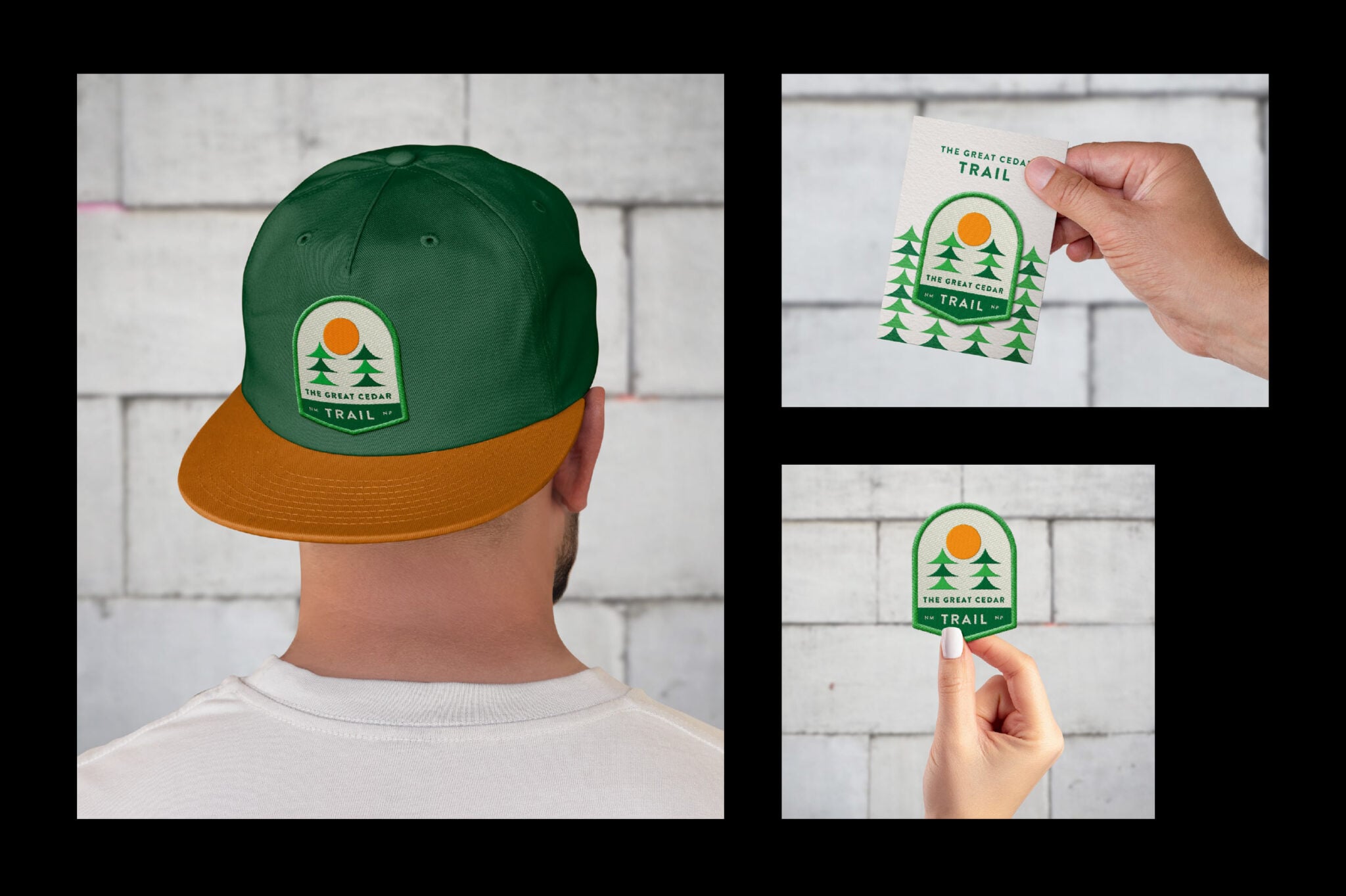 Custom Shape Embroidery Patch Mockup, Apparel Mockup | Supply.Family