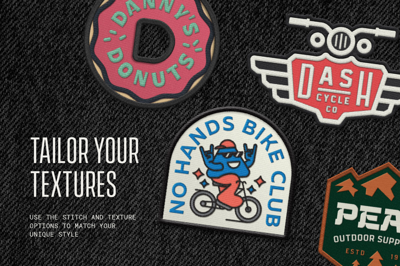 Custom Shape Embroidery Patch Mockup, Apparel Mockup | Supply.Family