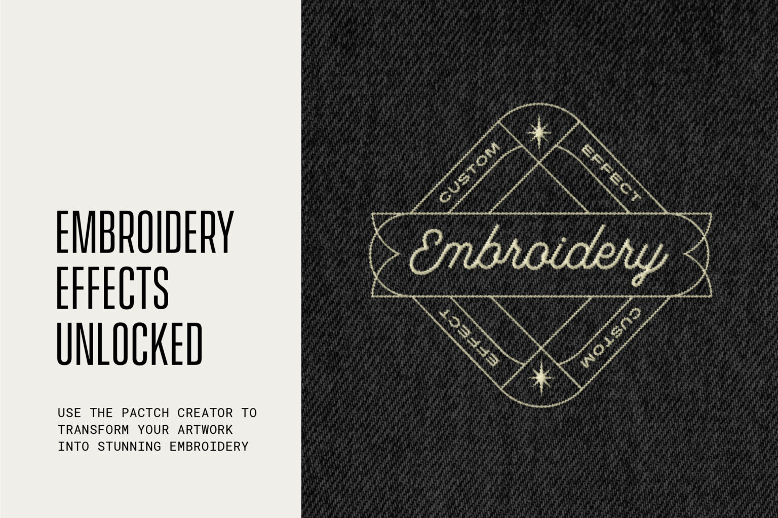 Custom Shape Embroidery Patch Mockup, Apparel Mockup | Supply.Family