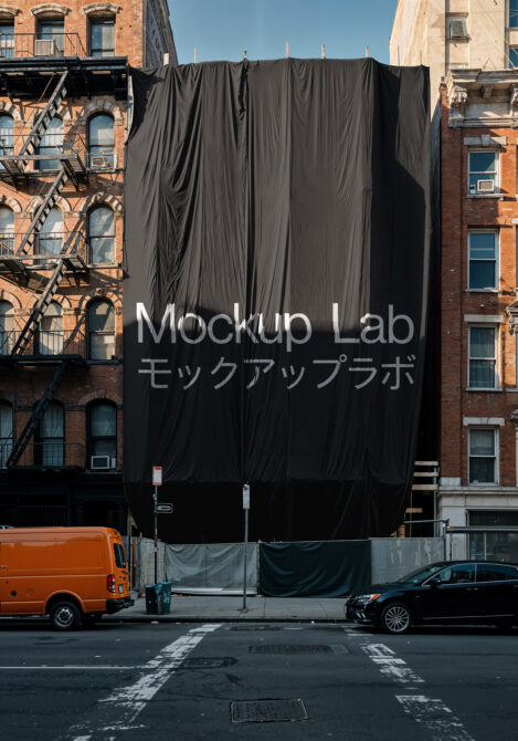 Scaffold Cover 01ML Mockup, Object Mockup | Supply.Family