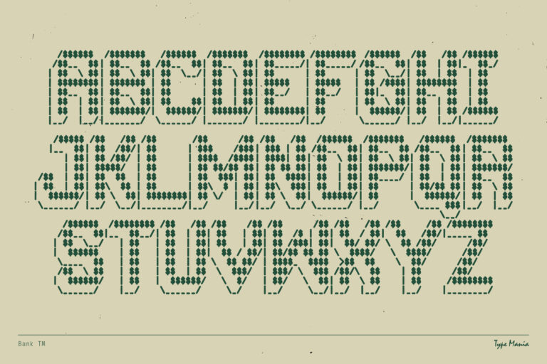 Bank TM, Display Font | Supply.Family