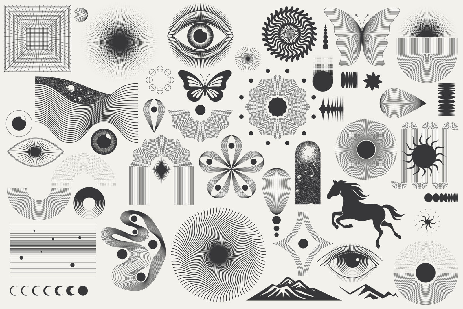 Home Graphics Vectors 230+ Bold Graphics Super Pack