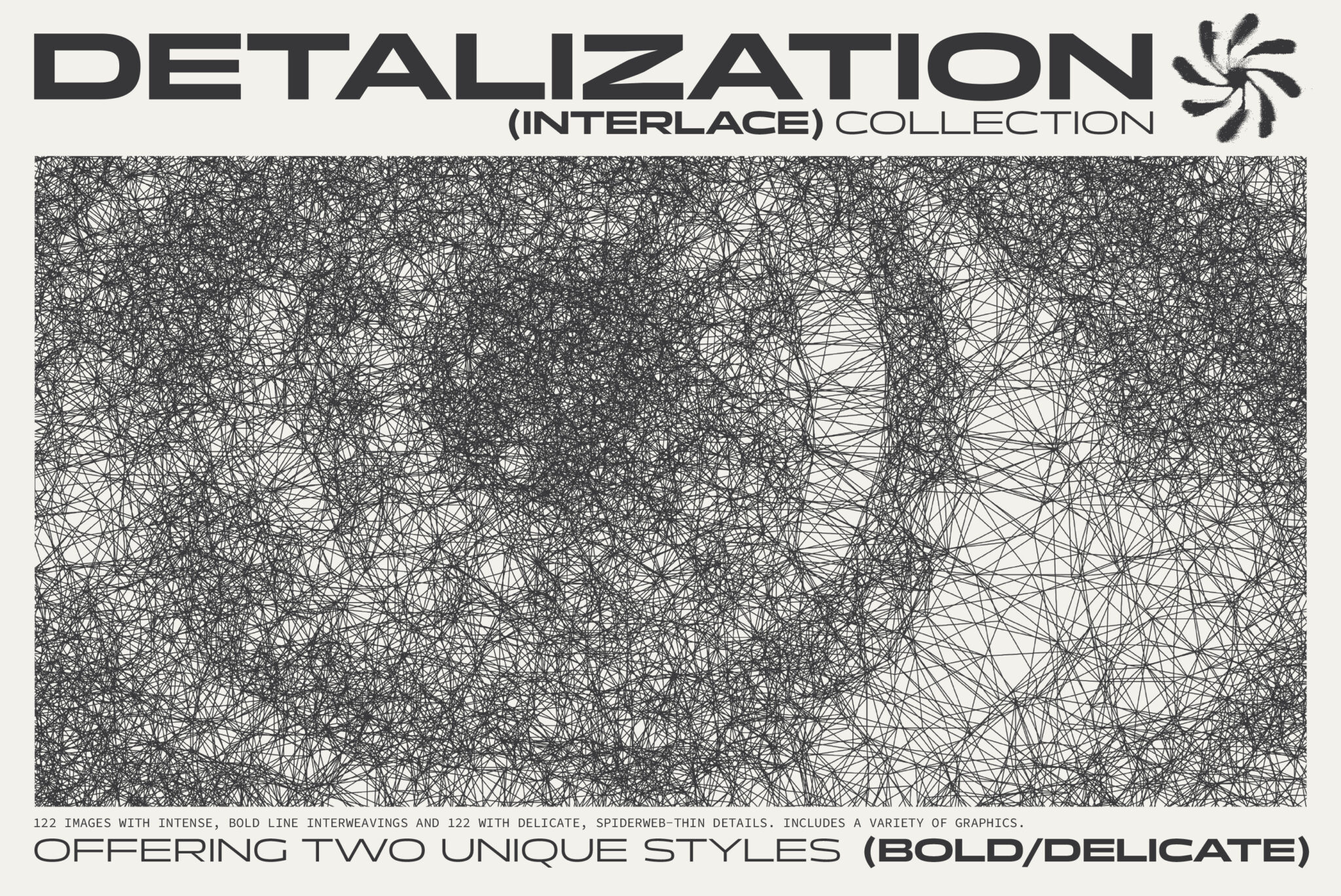 Interlace. 244 Spiderweb Graphics, Element Graphic | Supply.Family