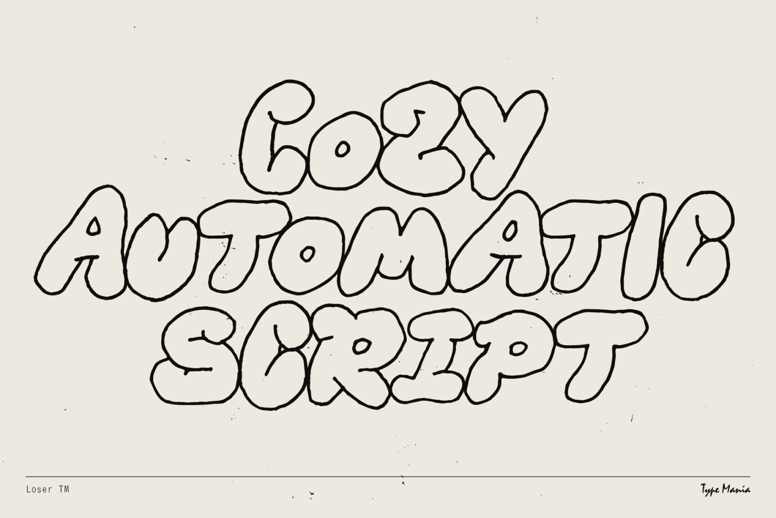 Loser TM, Handwritten Font | Supply.Family