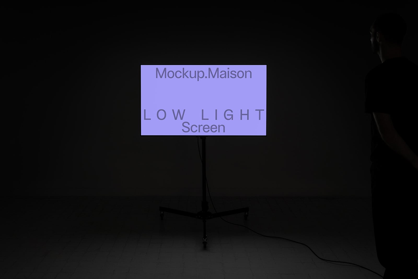 Indoor Screen Mockup IS LWL 03, Tech Mockup | Supply.Family