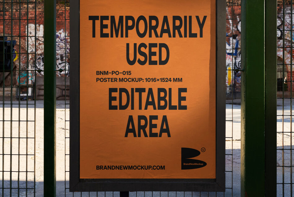 Home Mockups Print Poster Mockup — BNM–PO–015