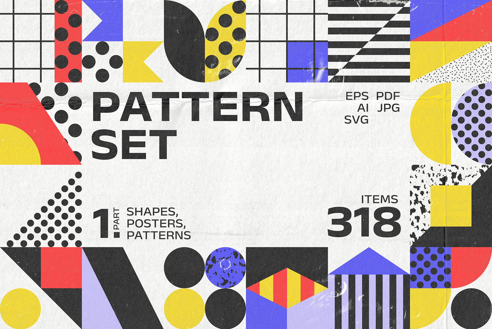 318 Shapes Patterns Posters Part 1, Vector Graphic | Supply.Family