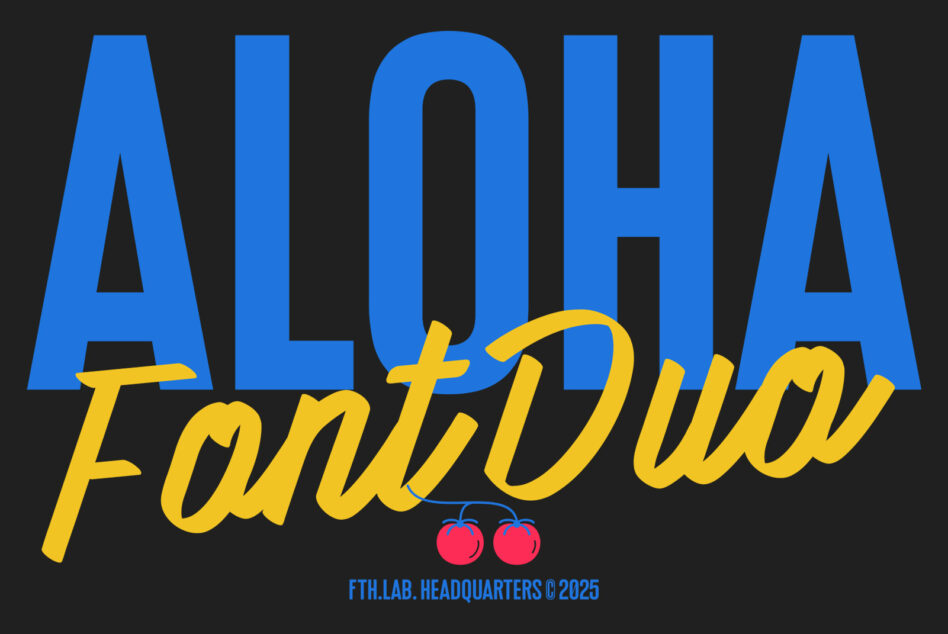 Aloha Font Duo, Handwritten Font | Supply.Family