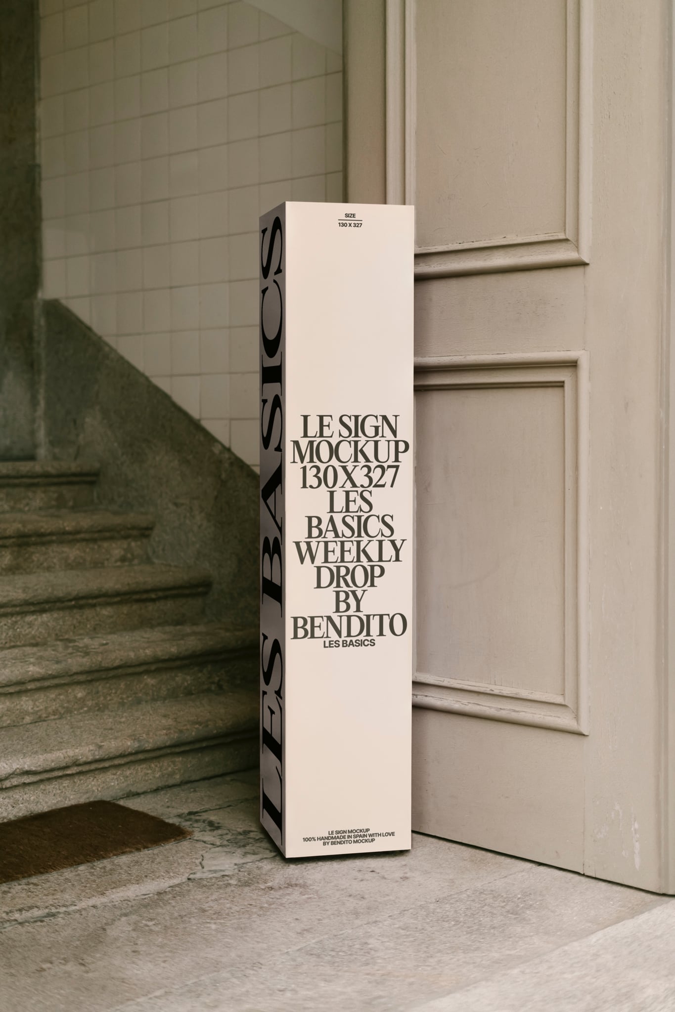 Le Sign LB25W07 Mockup, Outdoor Mockup | Supply.Family