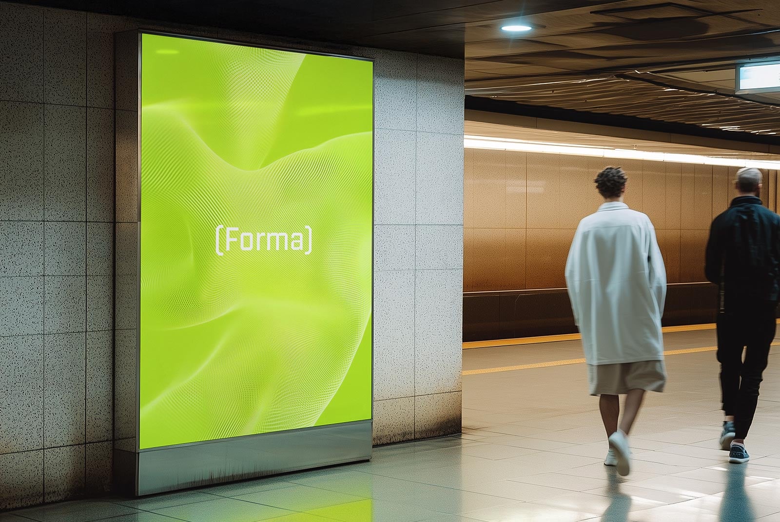 Forma – Subway Screen – 01, Large Screen Mockup | Supply.Family