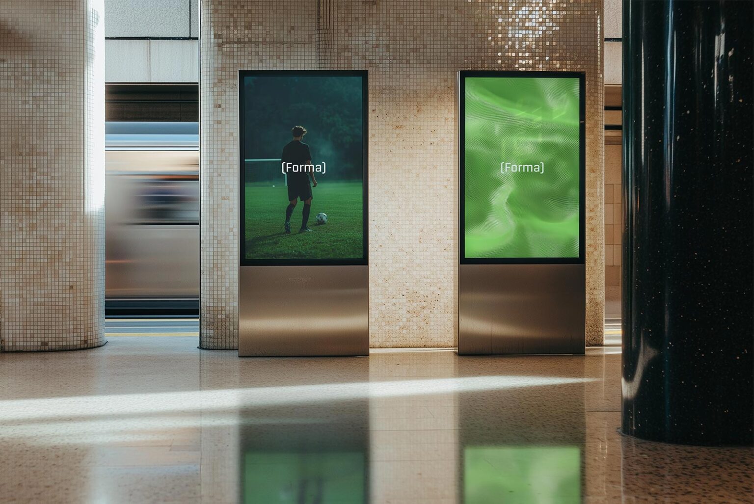 Forma – Subway Screen – 02, Large Screen Mockup | Supply.Family