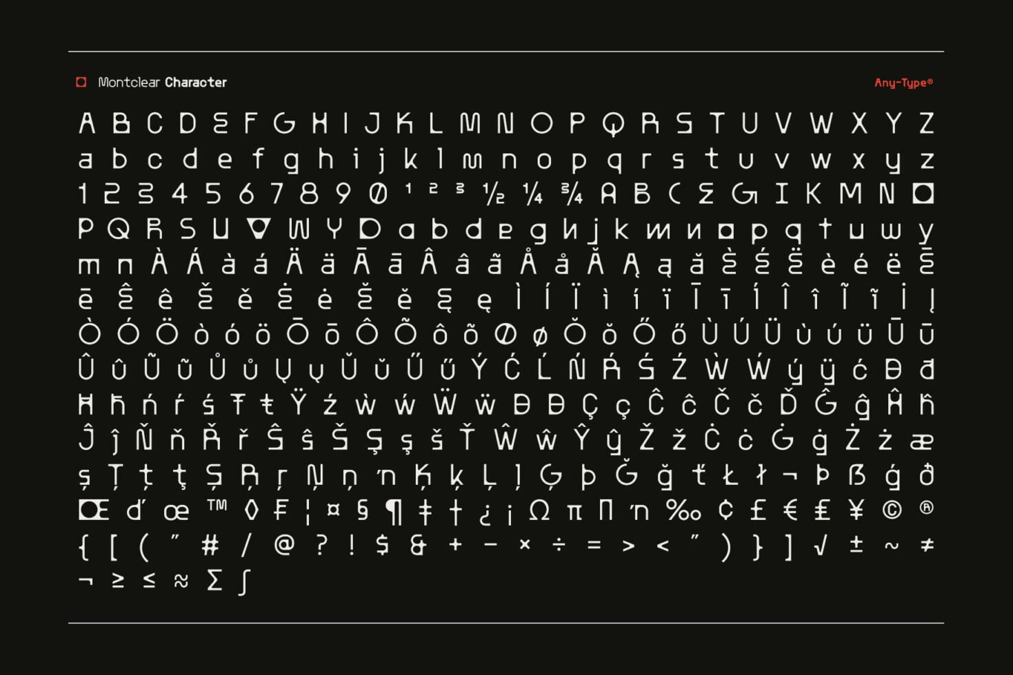 Montclear, Sans Serif Font | Supply.Family