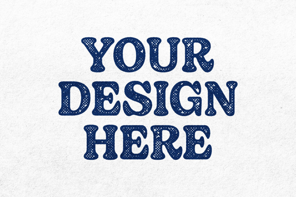Inked Stamp Text & Logo Effect, Photoshop Effect Graphic | Supply.Family