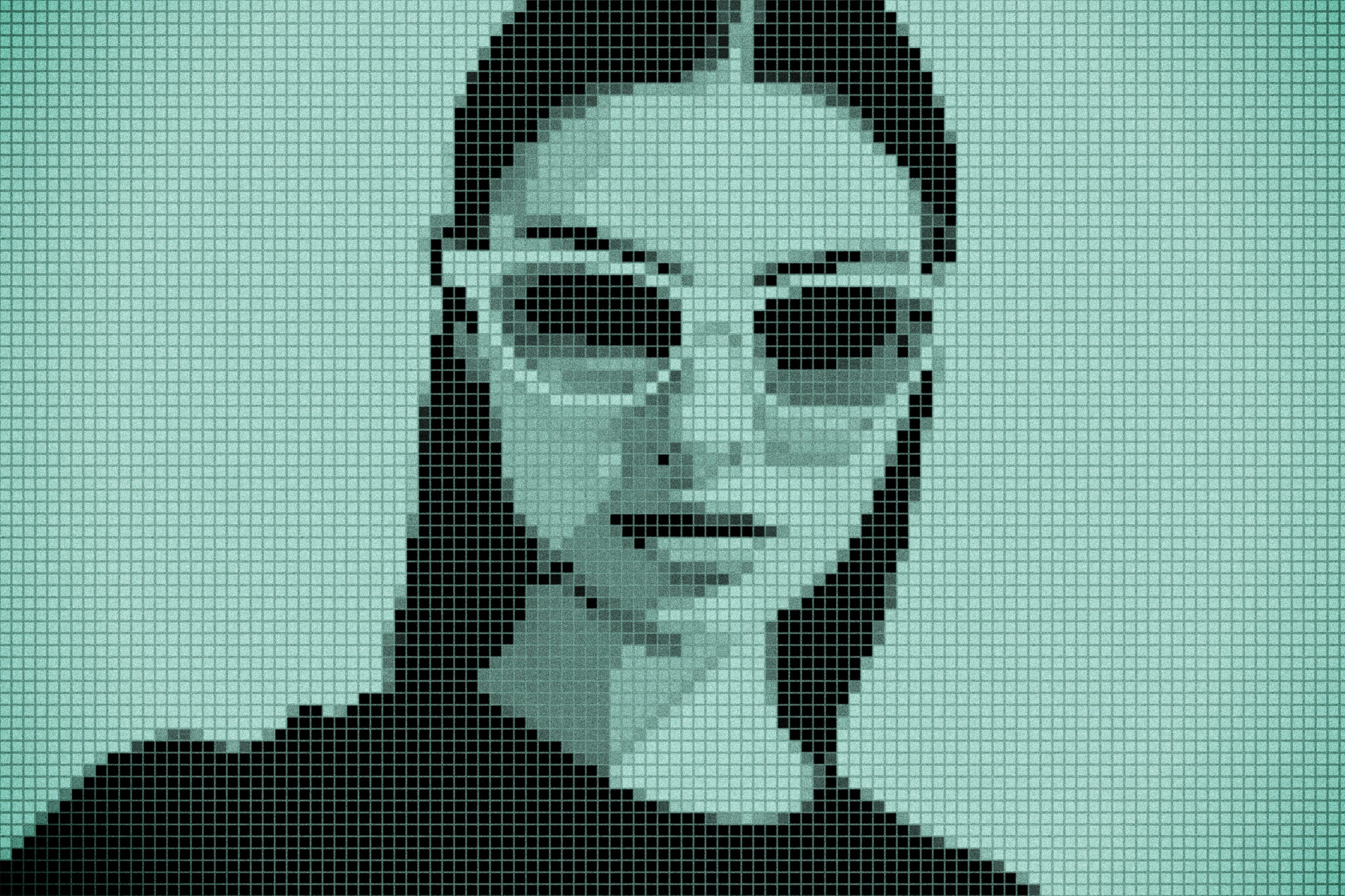 Pixels Screen Template Effect, Photoshop Effect Graphic | Supply.Family