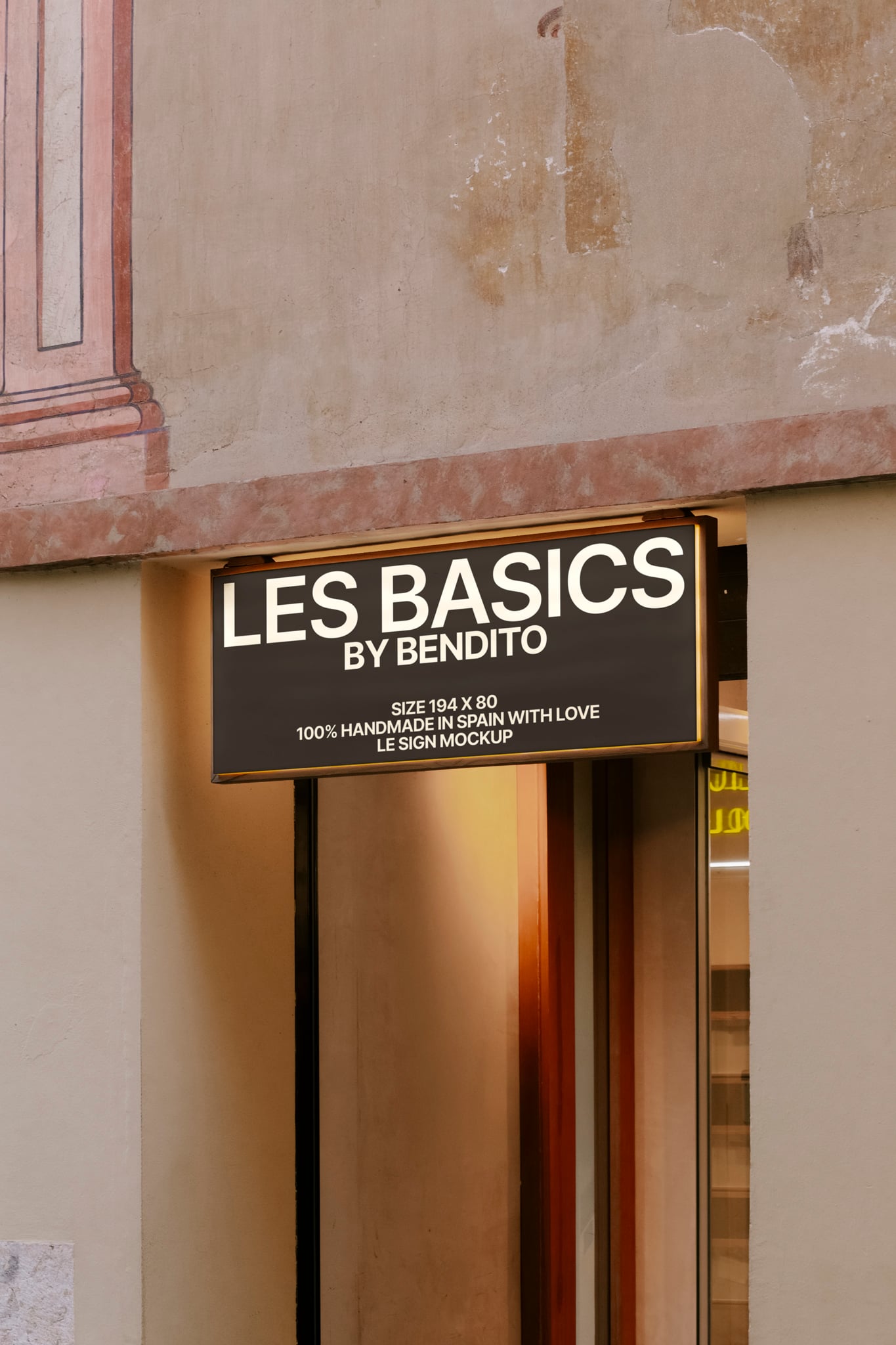 Le Sign LB25W0901 Mockup, Outdoor Mockup | Supply.Family