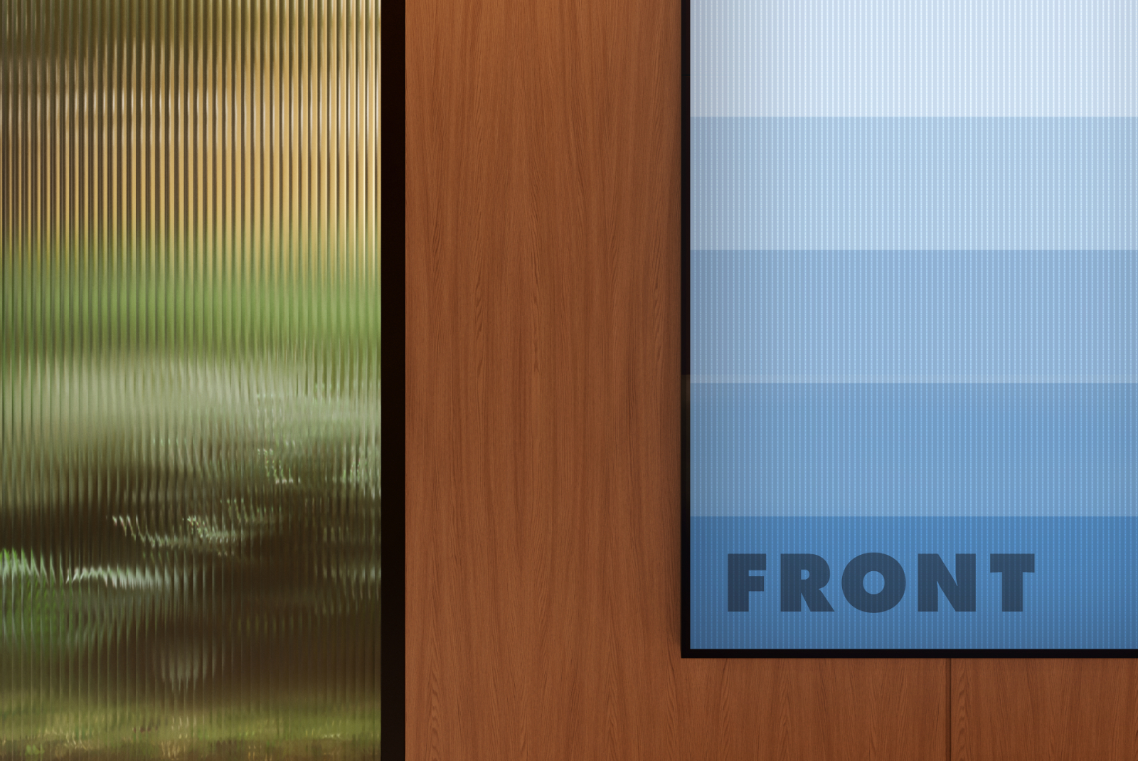 Atrium Screen Mockup 001, Large Screen Mockup | Supply.Family