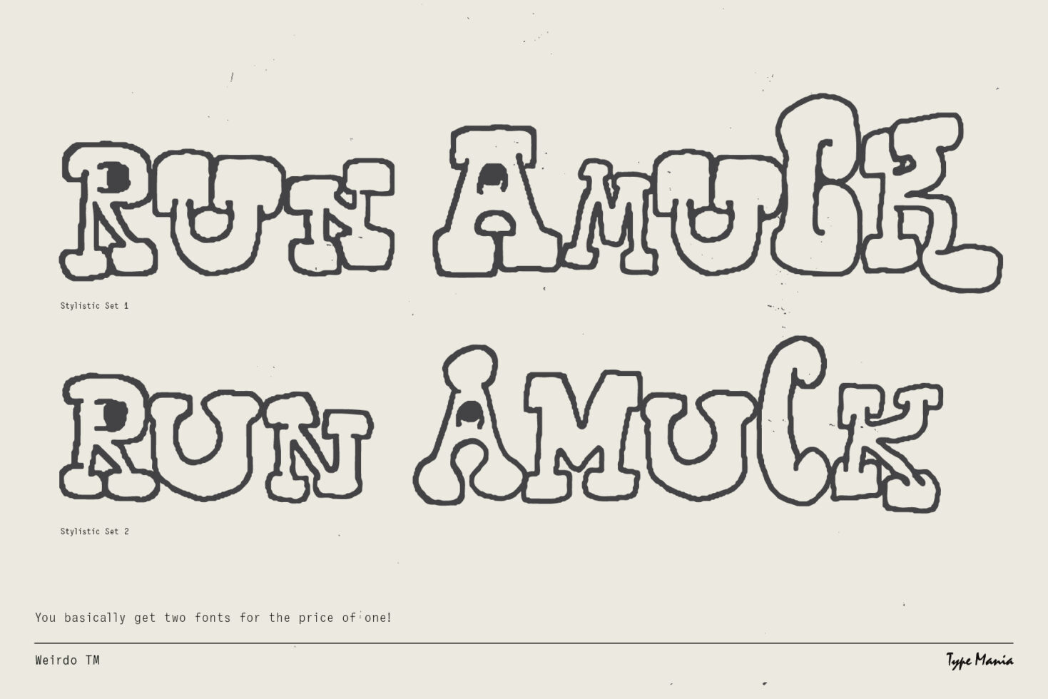 Weirdo TM, Handwritten Font | Supply.Family