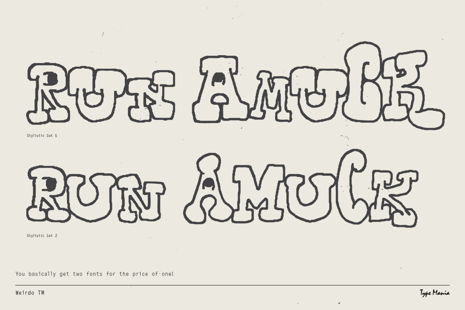 Weirdo TM, Handwritten Font | Supply.Family