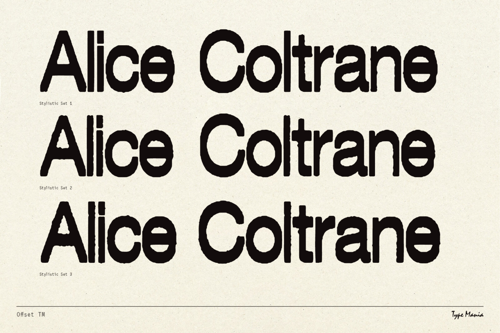 Offset TM, Sans Serif Font | Supply.Family