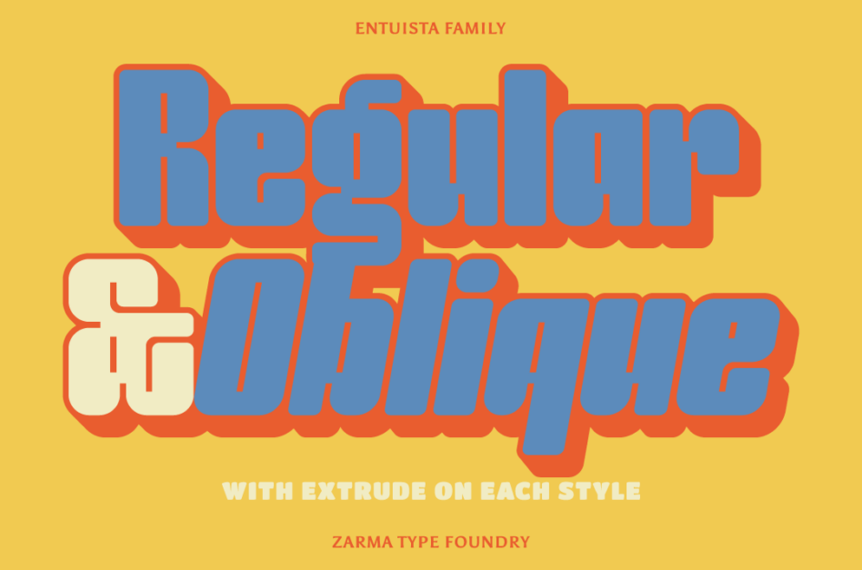 Entuista, Display Font | Supply.Family
