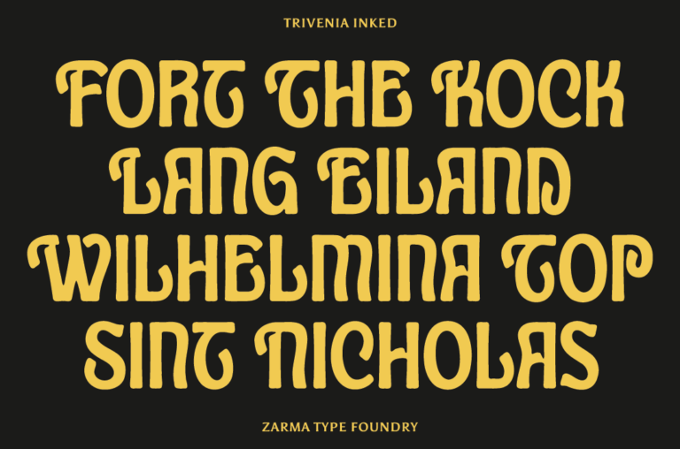 Trivenia, Display Font | Supply.Family