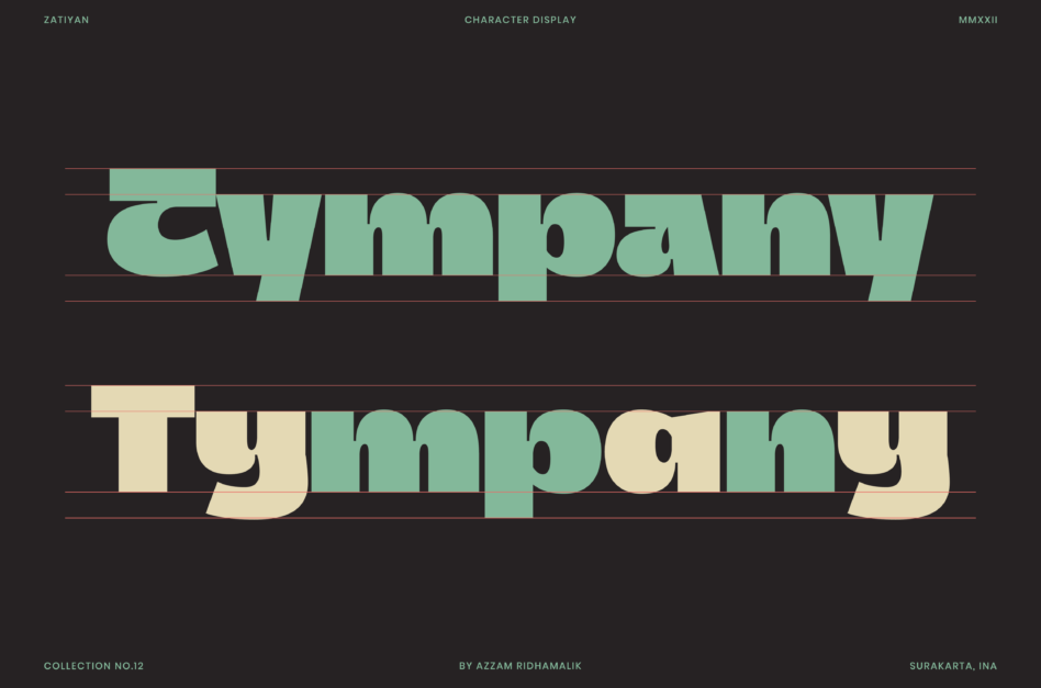 Zatiyan, Display Font | Supply.Family