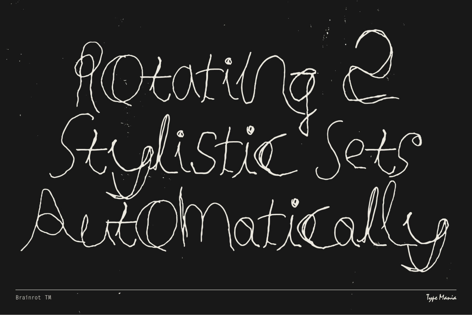 Brainrot TM, Handwritten Font | Supply.Family