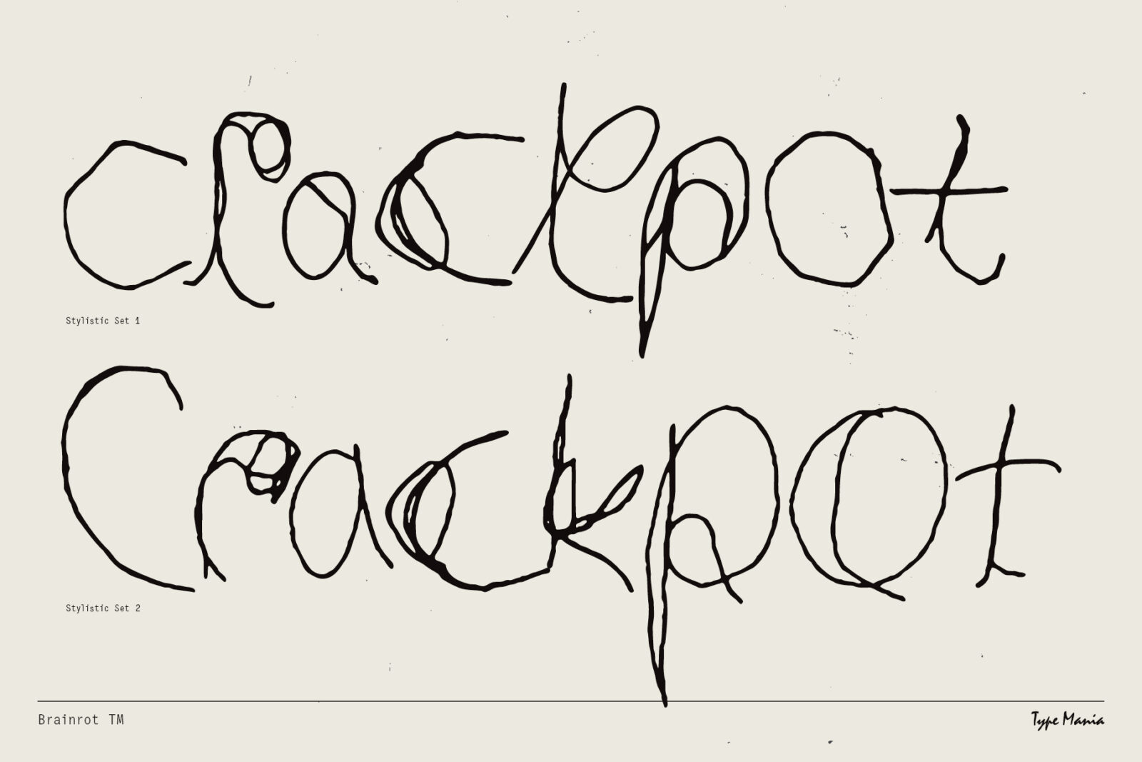 Brainrot TM, Handwritten Font | Supply.Family