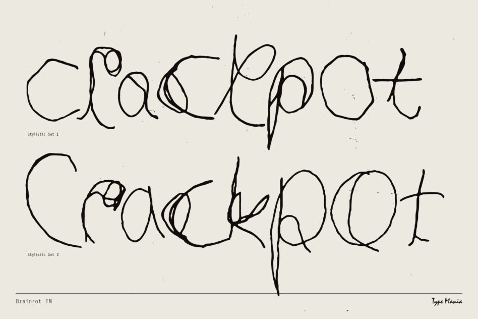 Brainrot TM, Handwritten Font | Supply.Family