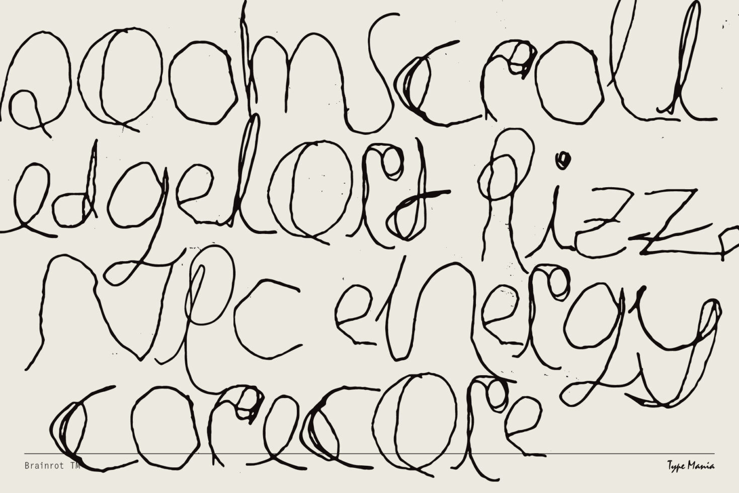 Brainrot TM, Handwritten Font | Supply.Family