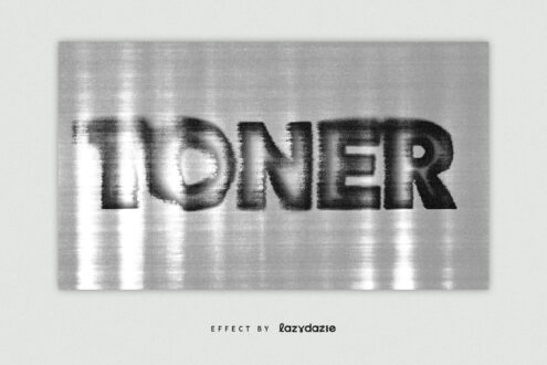 Dirty Scan Text Effect Mockup, Texture Graphic | Supply.Family