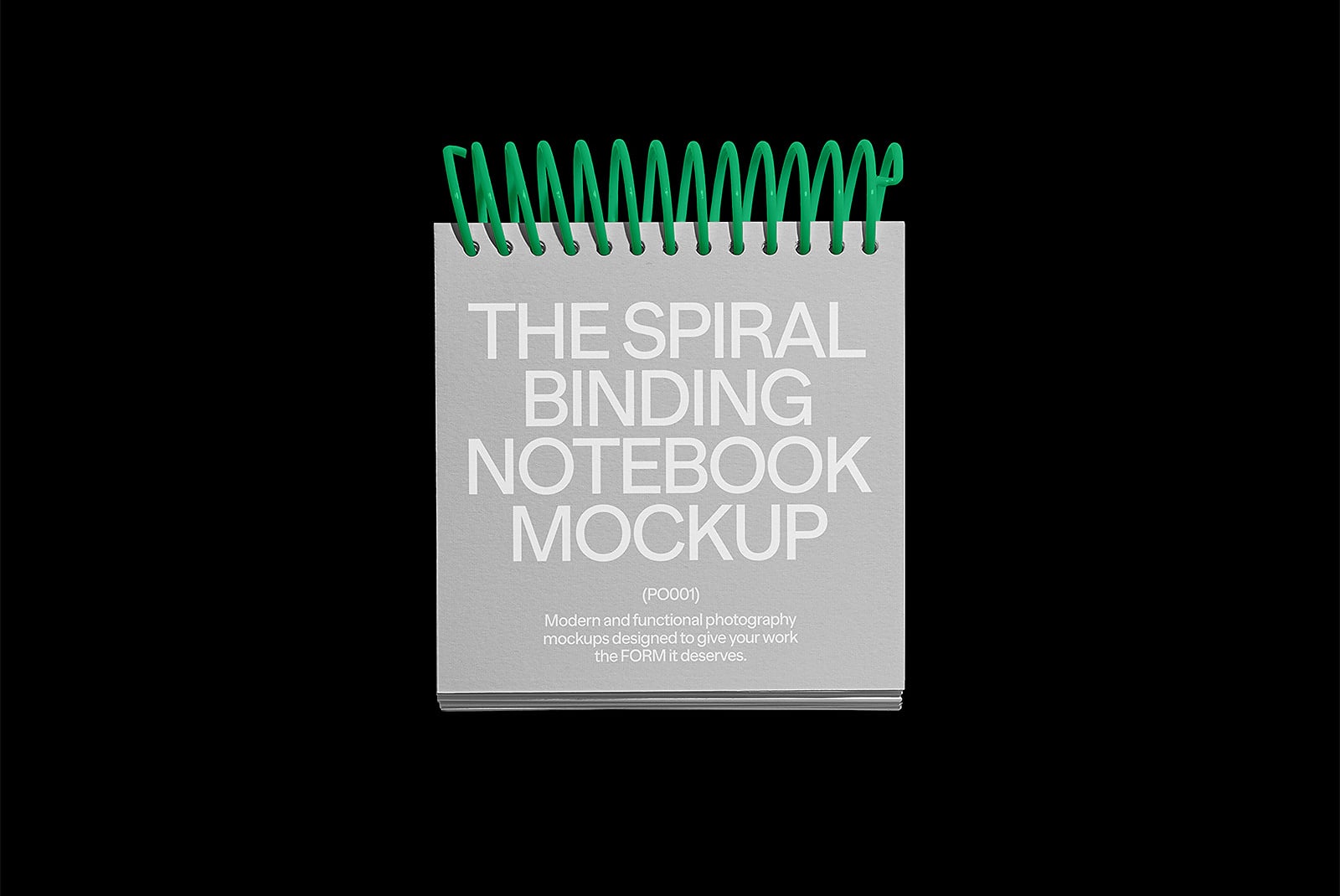 Spiral Binding Notebook 02 – PO001, Object Mockup | Supply.Family