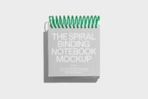 Spiral Binding Notebook 02 – PO001, Object Mockup | Supply.Family