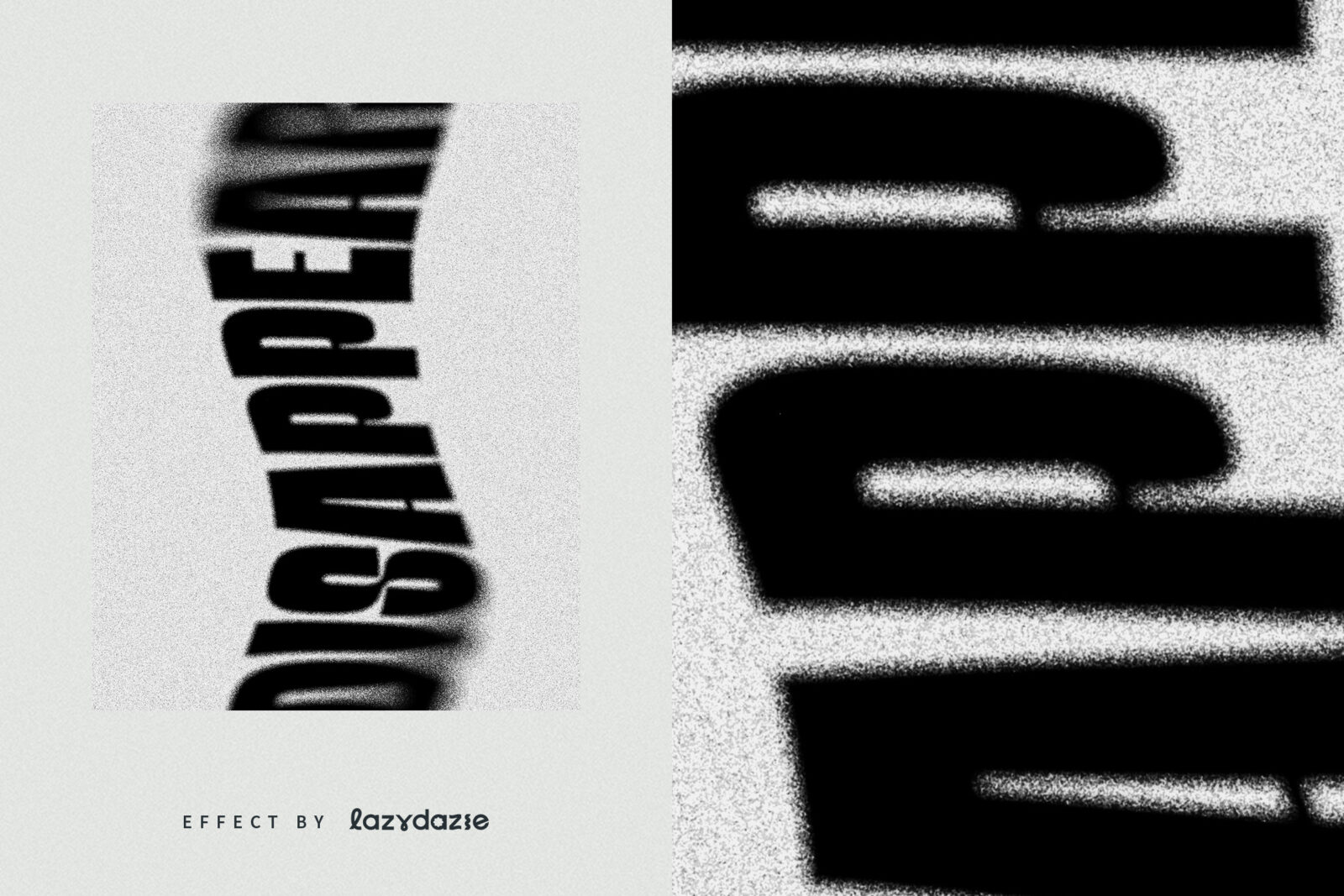 Dissolving Text Effect Mockup