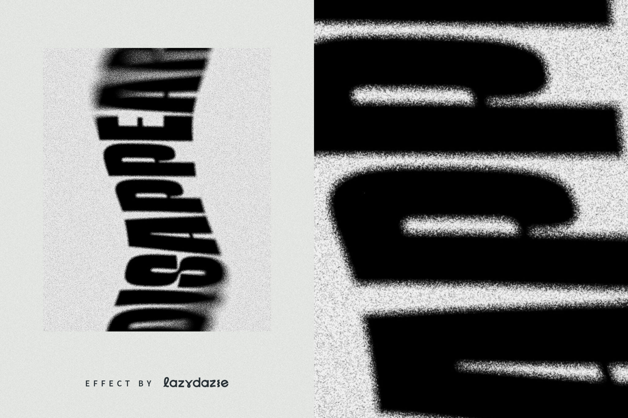 Dissolving Text Effect Mockup