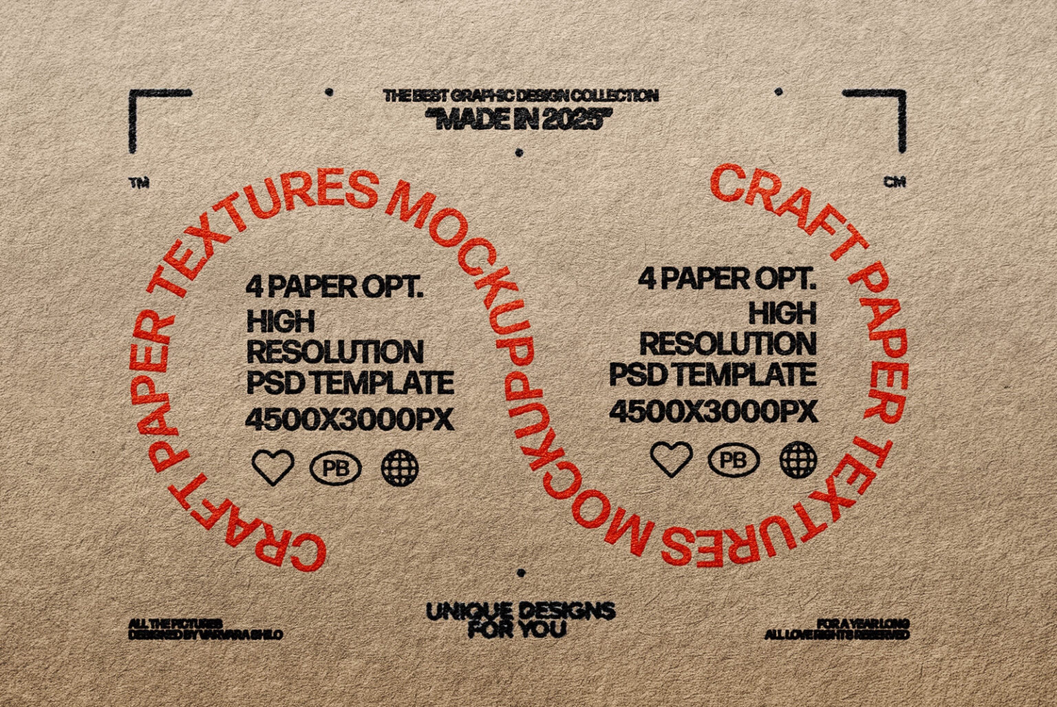 Craft Paper Textures Effect, Photoshop Effect Graphic | Supply.Family